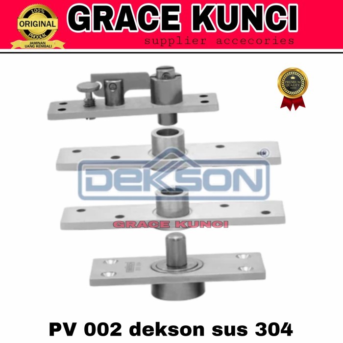 Jual engsel pivot dekson deluxe pv 002 engsel putar pintu pivot hinge ...