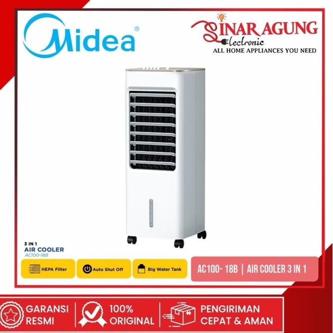 Jual MIDEA AC100-18B AIR COOLER 3 IN1 HEPA FILTER 4,8 L - GARANSI RESMI ...