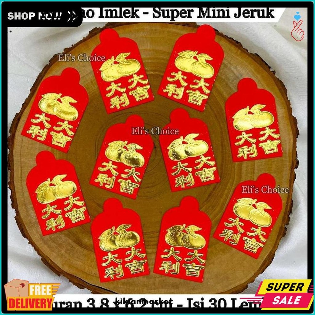 Jual Angpao Imlek Super Mini Isi 30 / Angpao Kecil Fuk & Jeruk ...