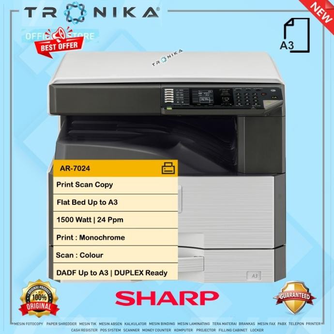 Jual MESIN FOTOCOPY | SHARP AR-7024 | ORIGINAL | GARANSI RESMI ORIGINAL DAN TERPERCAYA | Shopee ...