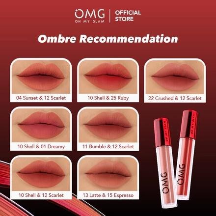 Jual Lip Krim Omg Omg Oh My Glam Matte Kiss Lip Cream / Mattelast Lip Cream New Upgrade / Omg ...