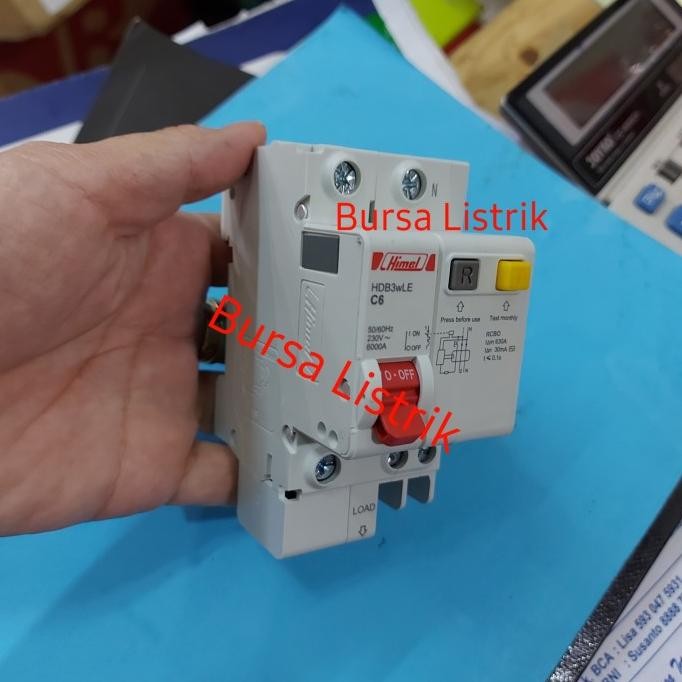 Jual RCBO (ELCB+MCB) Circuit Breaker Himel 30mA 2P 10A 16A 20A 25A 32A 40A | Shopee Indonesia