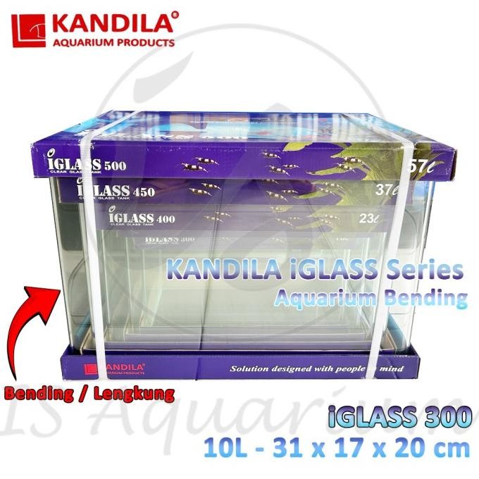 Jual Siap Kirim Akuarium Bending Kandila iGlass Series Super Clear Tank Aquarium | Shopee Indonesia