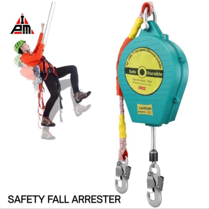 Jual Jual Fall Arrester 10Meter Retractable Lifeline Safety Prevention ...
