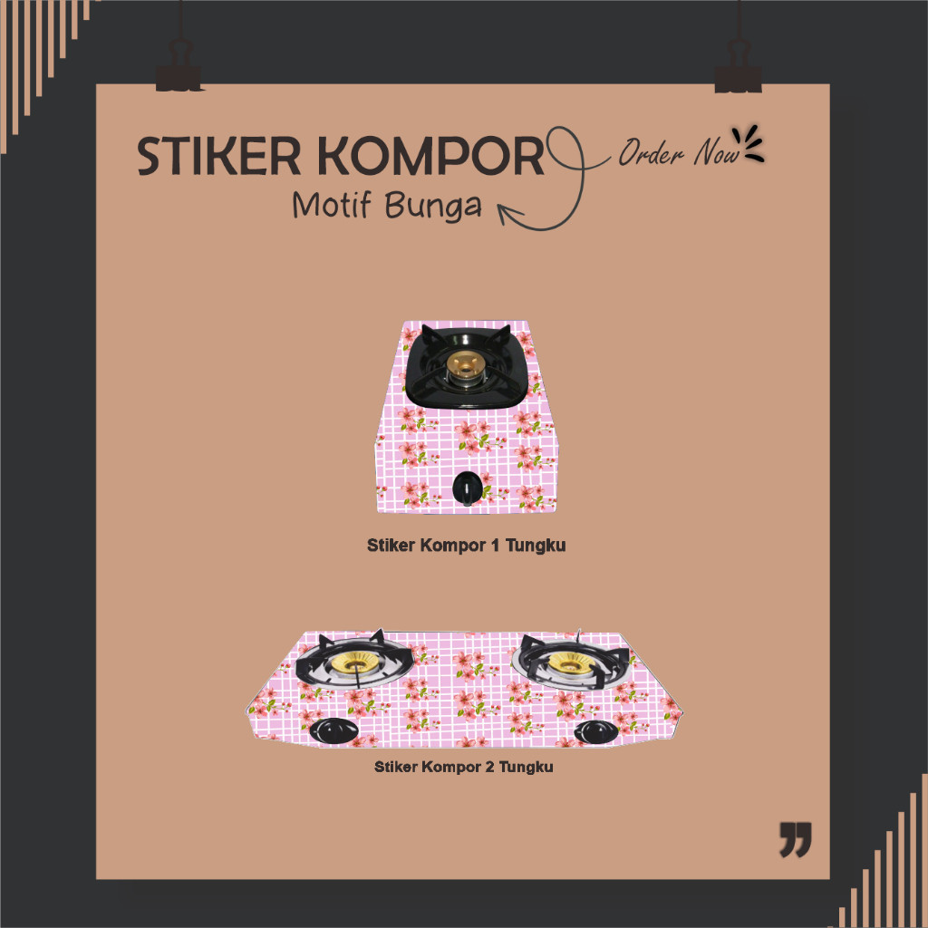 Jual Wallpaper Kompor / Stiker Kompor / Sticker Kompor 1 dan 2 Tungku ...