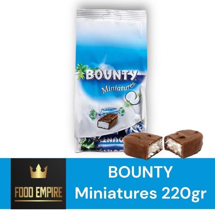 Jual Bounty Miniatures 220 Gram - Cokelat Kelapa Mini Bounty | Shopee ...