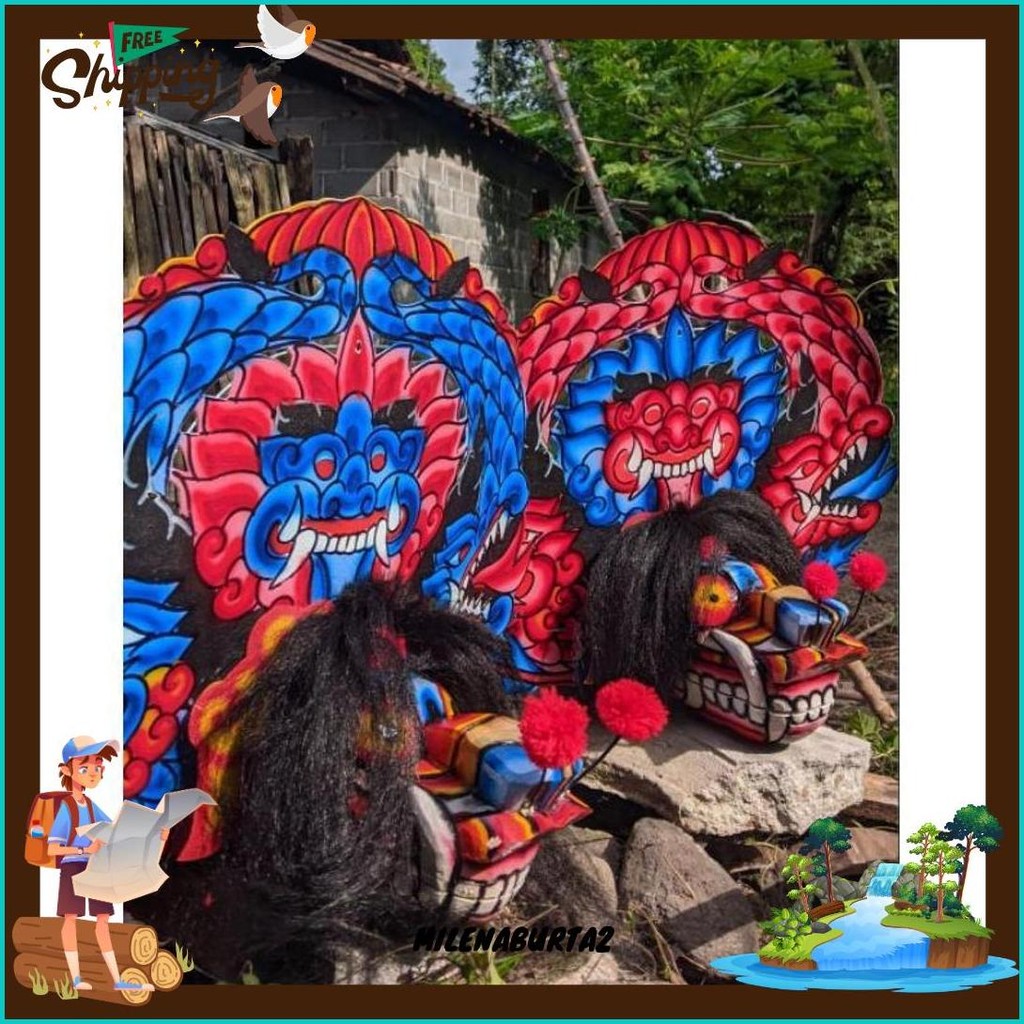 Jual Mainan Tradisional Barongan Telon|Barongan Devil|Barongan Anak ...