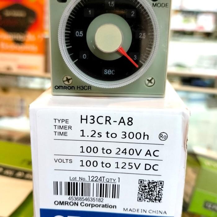 Jual Timer Omron H3CR - A8 / 220 AC 8 Pin Plus Soket Import Premium ...