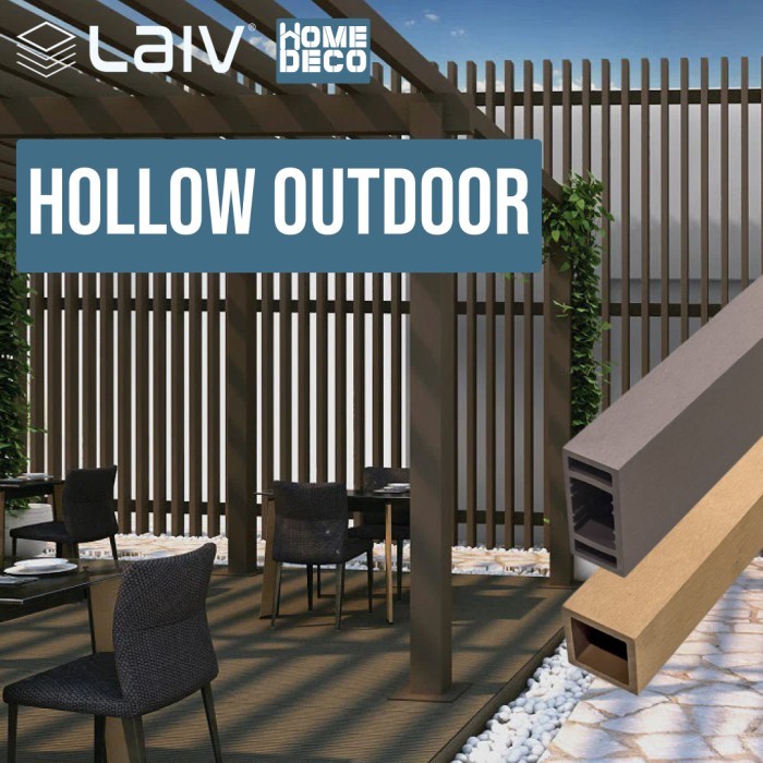 Jual Laiv Partisi Hollow Outdoor Wpc Kisi Kisi Partisi Plafon Kanopi ...