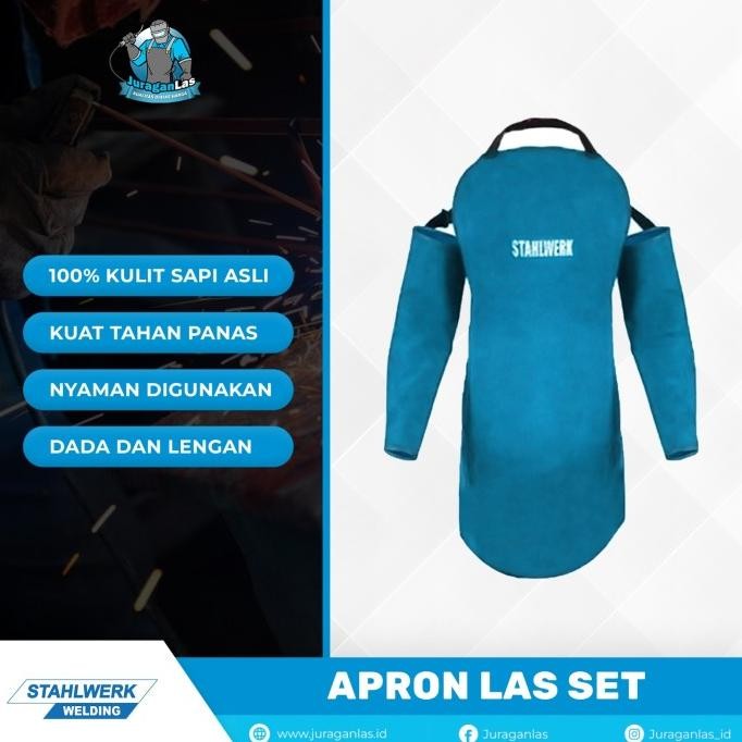 Jual Apron Las Kulit Set Badan + Lengan / Tangan Original Dan ...