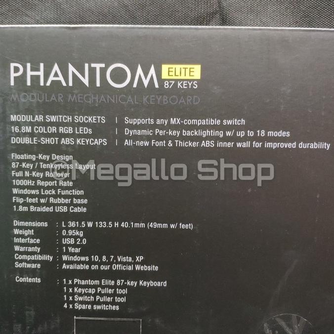 Jual Tecware Phantom Elite P87 TKL RGB Keyboard Gaming Garansi Resmi ...