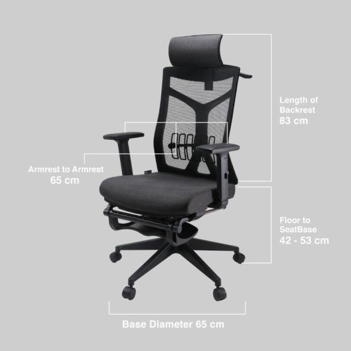 Jual Rexus Ergonomic Office Chair Kursi Kantor NC-1 / NC1 Max | Shopee ...