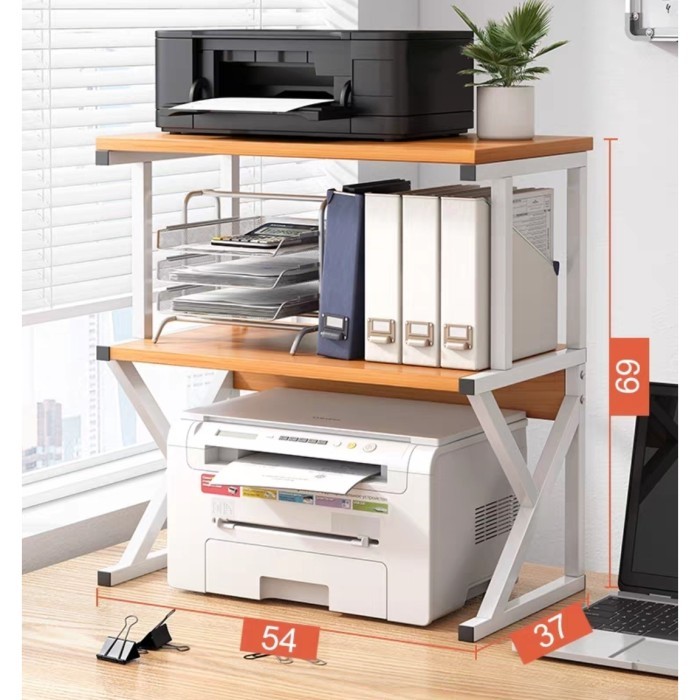 Jual Rak Serbaguna 3 Tempat Buku Dokumen Printer Dapur Microwave Kaki ...
