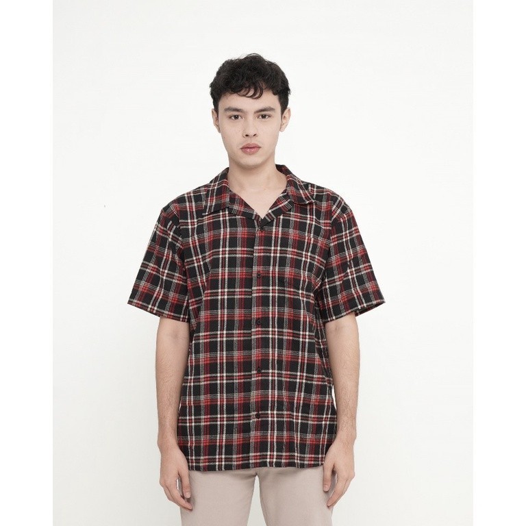 Jual Erigo Short Sleeve Flannel Zeeman Red Unisex | Shopee Indonesia