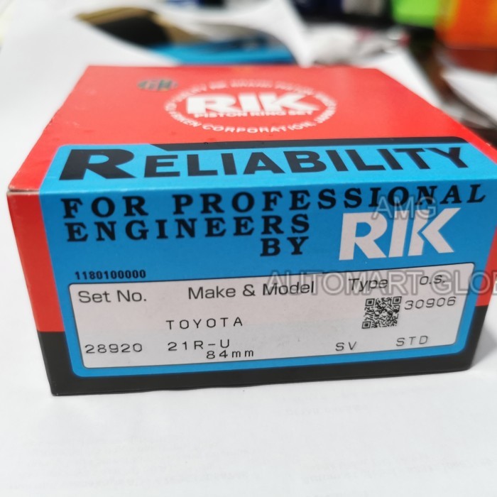 Jual Baru Ring Piston Corona Mark 2 21R Riken Japan Originall Quality ...