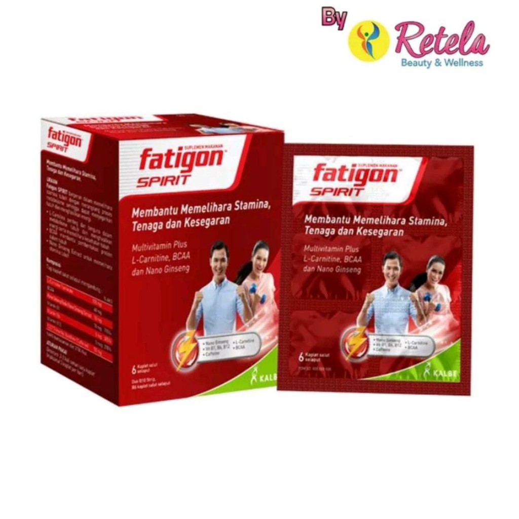 Jual FATIGON SPIRIT 1 STRIP 6 CAPLET/ MULTIVITAMIN DEWASA | Shopee ...