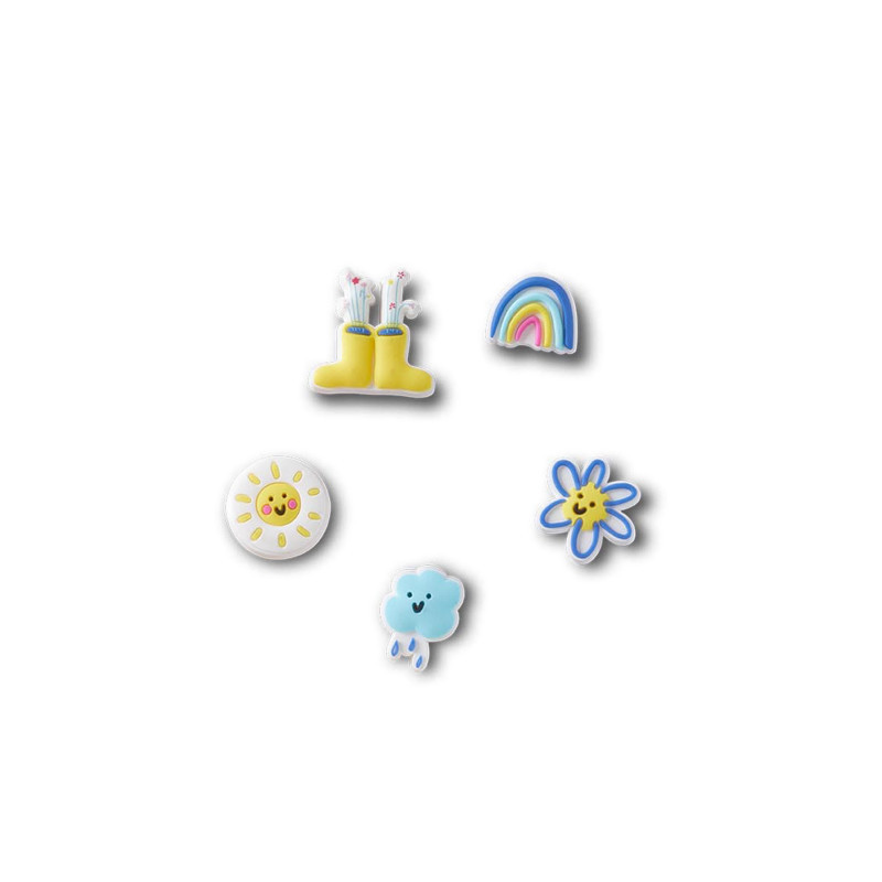 Jual Crocs Fresh Prep Outside Doodle 5 Pack Jibbitz | Shopee Indonesia