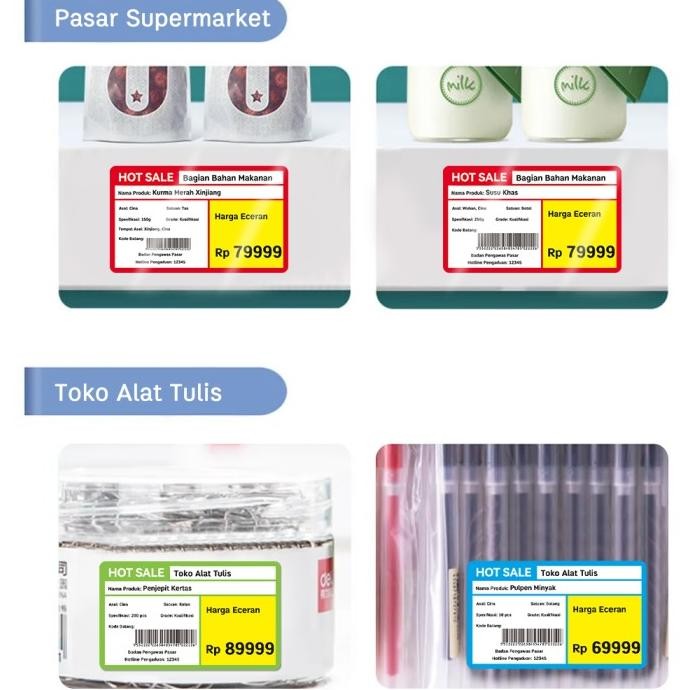 Jual NIIMBOT B21/B3S/B1 Mesin Label Kertas Cetak Label Harga Berperekat ...