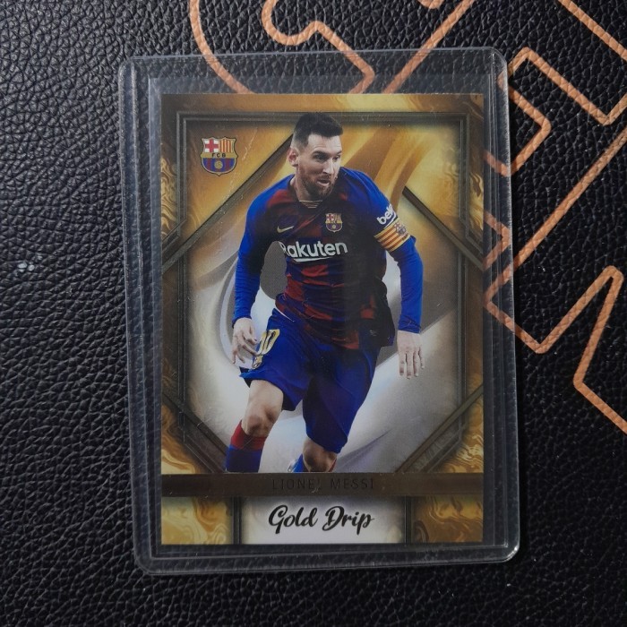 Jual Murah lionel messi gold drip topps barcelona team set 2024 Non COD ...