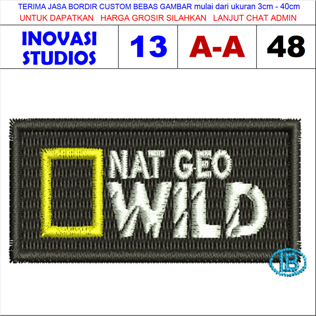 Jual PATCH BORDIR LOGO ADVENTURE NAT GEO WILD ( A-A48 ) - IPATCH ...
