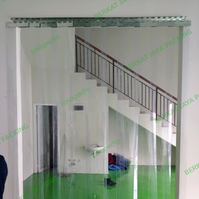 Jual Tirai PVC bening tirai plastik ukuran 150cm x 218cm PVC curtain ...