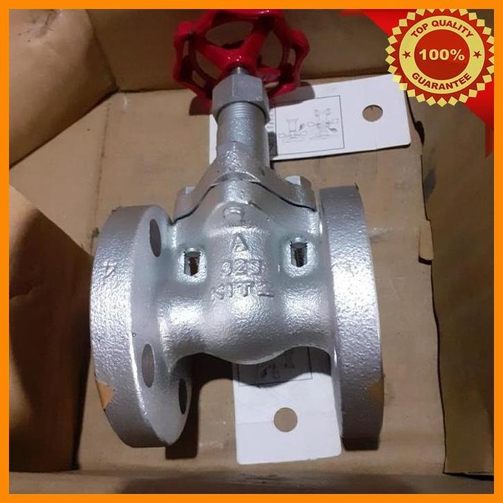 Jual (aditi) gate valve kitz 1/2" flange jis 10k cast iron steam fig 10smbf | Shopee Indonesia