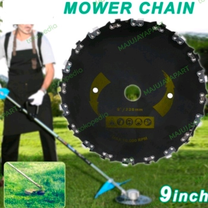 Jual PROMO! pisau bulat mesin potong rumput model chainsaw | Shopee ...