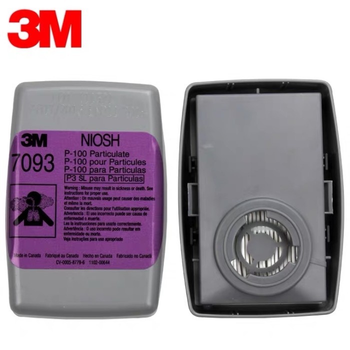 Jual 3M 7093 P100 FILTER MASKET PARTICULATE CATRIDGE NIOSH(6200 7502 ...