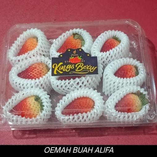 Jual STRAWBERRY KOREA MANIS KING BERRY JUMBO 1 PACK | Shopee Indonesia