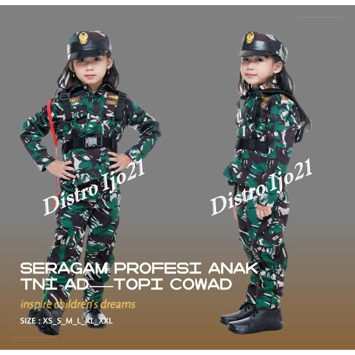 Jual Pesanan Polisi Anak Profesional TNI LORENG SET LENGKAP LENGKAP ...