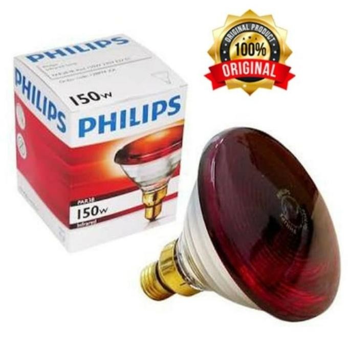 Jual Lampu Terapi Philips Infraphil PAR 38 IR 150W Infrared [ CorirC ] | Shopee Indonesia