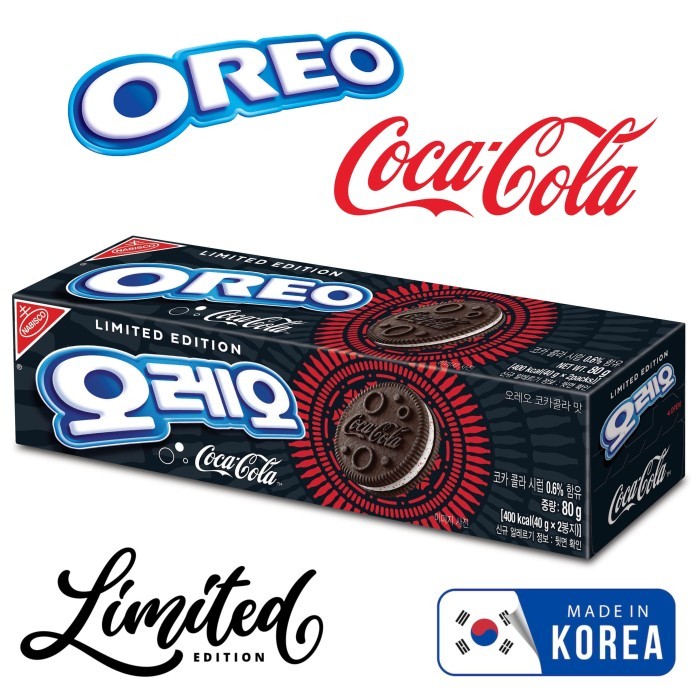 Jual OREO x COCA COLA KOREA LIMITED EDITION 80g (1 BOX ISI 8PCS ...