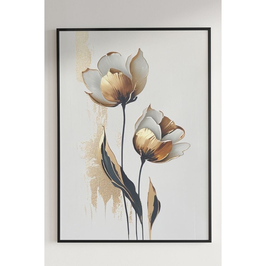 Jual Lukisan Dinding Bunga Tekstur Timbul Tebal Modern art Aesthetic ...
