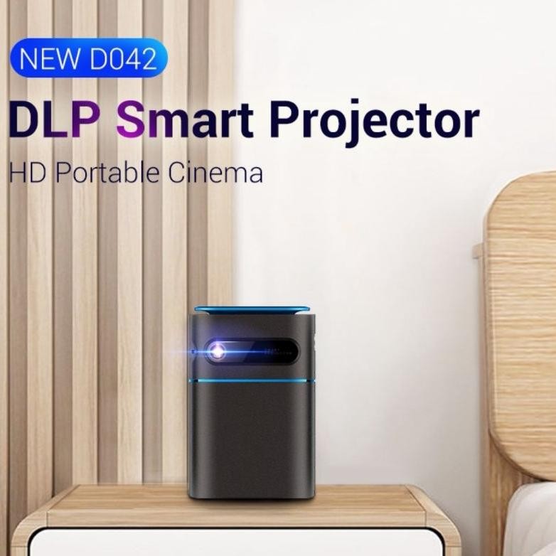 Jual Proyektor Mini projector proyektor 2022 D042 Wireless Mobile Smart Video Wifi Micro Full HD ...