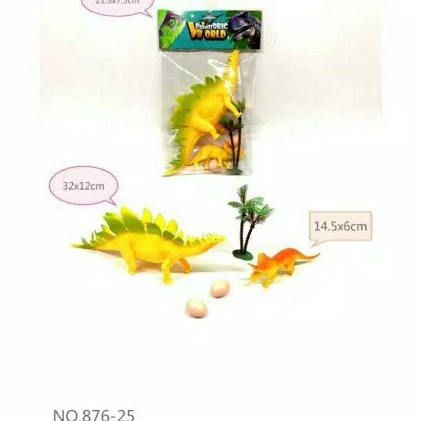 Jual Mainan Dinosaurus Besar + Kecil + telur ( 876-25 ) | Shopee Indonesia