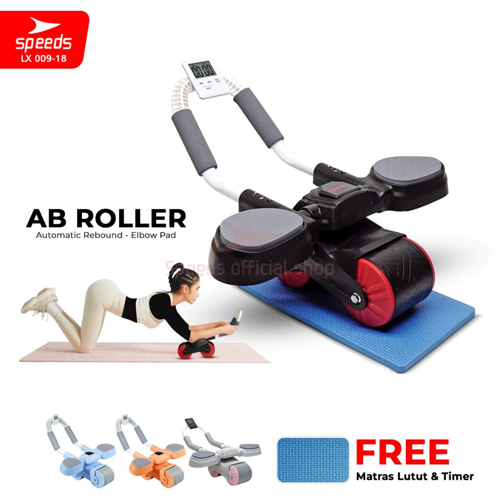 Jual SPEEDS Ab Wheel Ab Roller Wheels Plank Trainer 2in1 Abdominal Core ...