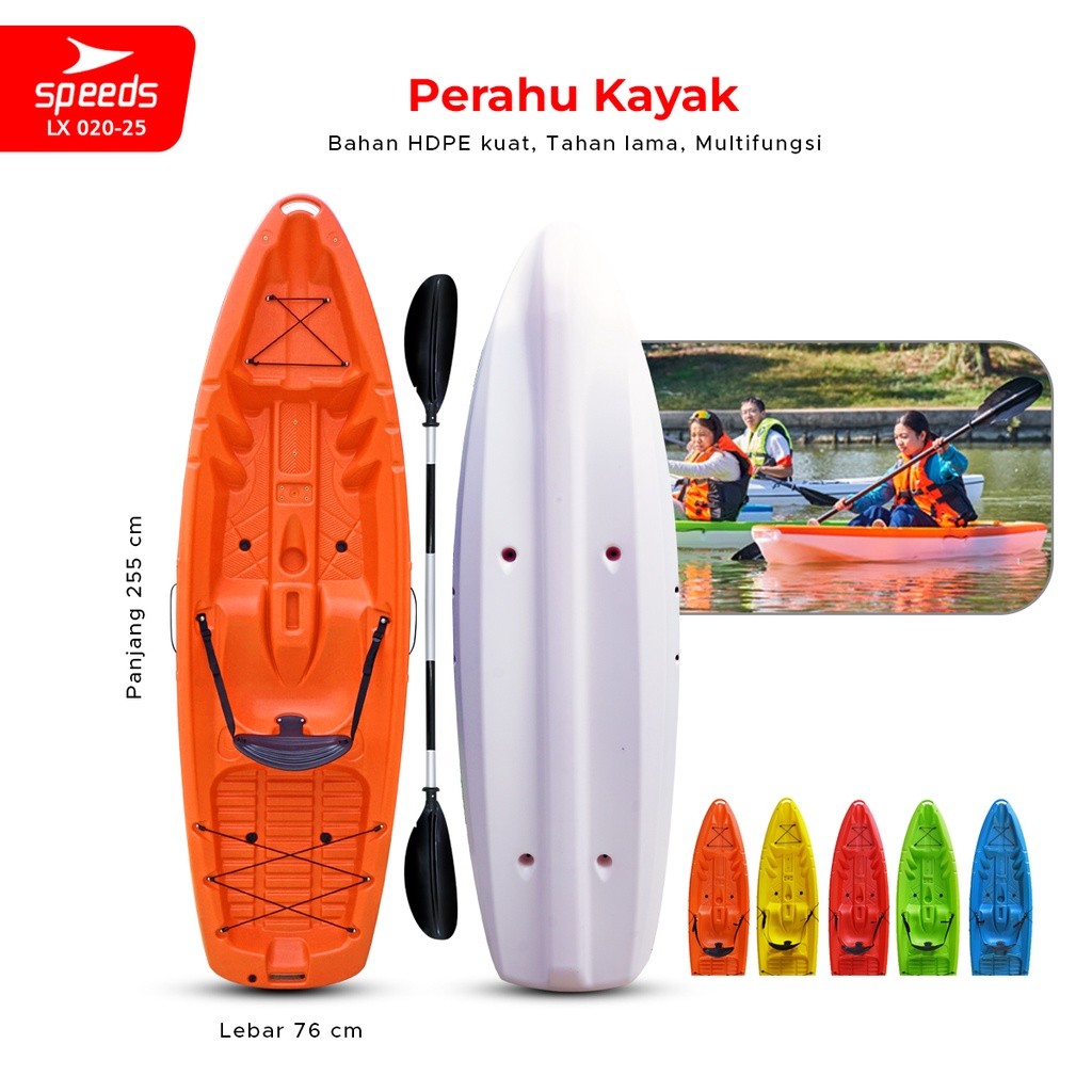 Jual SPEEDS Perahu Kayak Sampan Perahu Dayung Conoe Boating Olahraga Paddle Kano Safety 020-25 ...