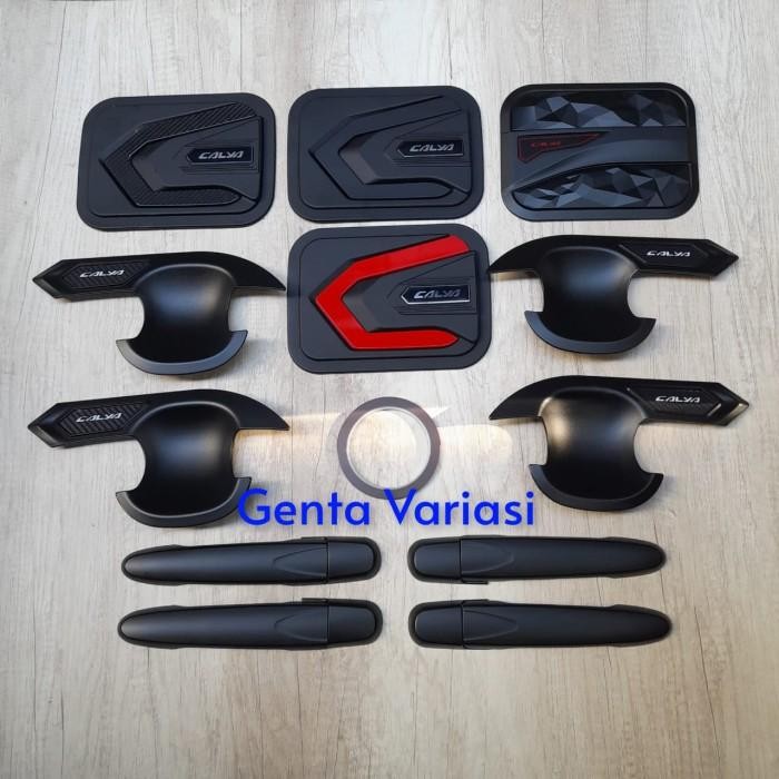 Jual Paket Cover Handle Outer Pintu Tutup Tangki Calya 2016 - 2024 Hitam Doff Terbaru 100 % ...
