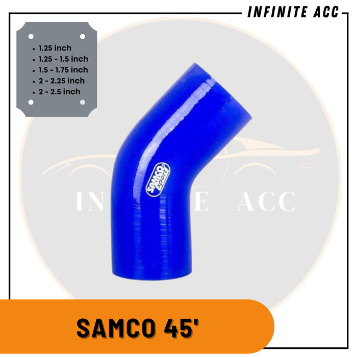 Jual TERLARIS! Selang Samco Hose 45derajat Reducer Straight Filter ...