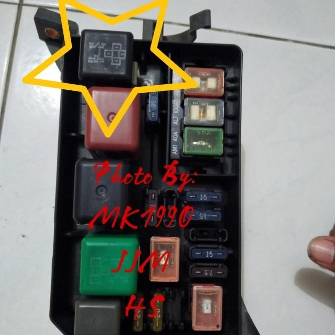 Jual Relay Fuse Box Efi F-Htr Hitam Kaki 4 12 V Toyota Great Corolla ...