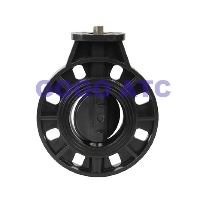 Jual UPVC Square rod butterfly valve DN 65 mm Headless butterfly valve ...