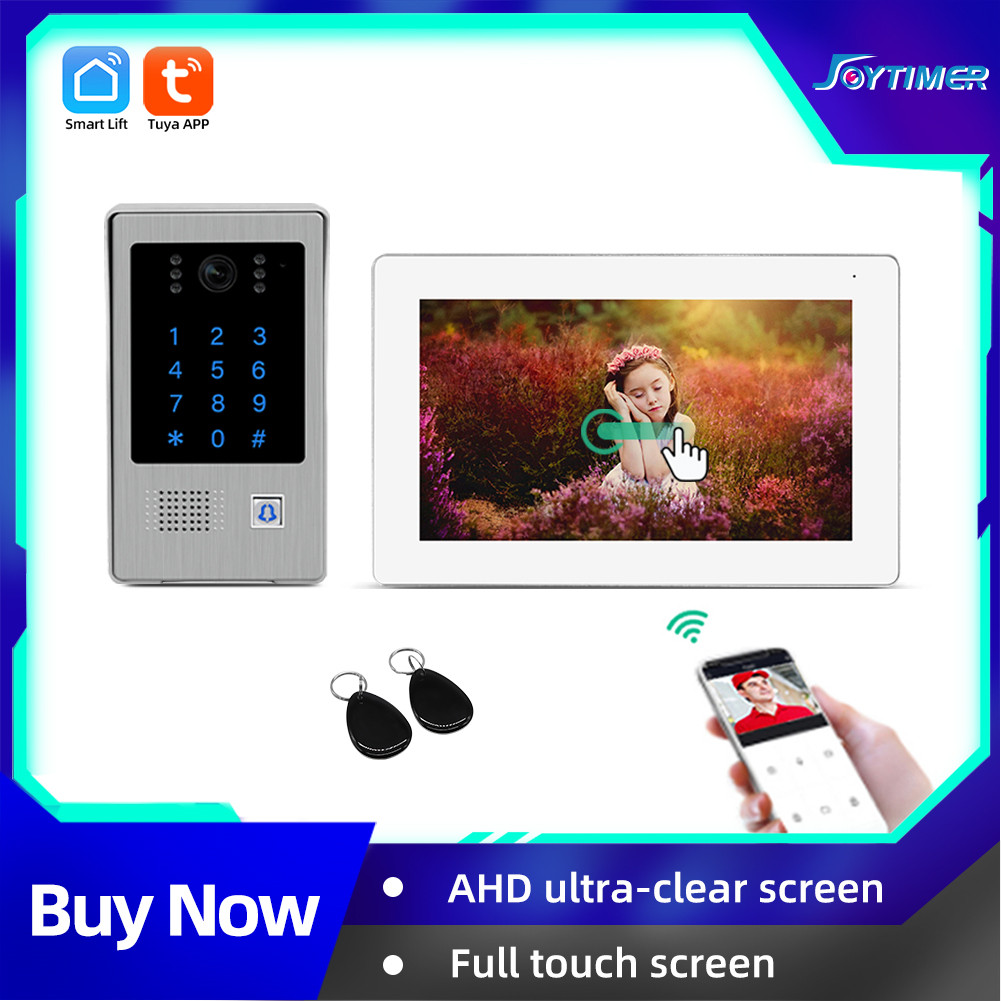 Jual Joytimer Wifi Door Intercom 7 Inch Video Intercom Full | Shopee ...