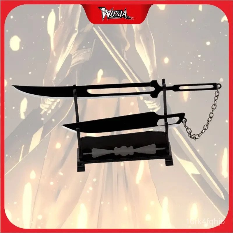 Jual 20cm Ichigo Kurosaki Zangetsu Zanpakutou Armas Ninja Anime Sword ...