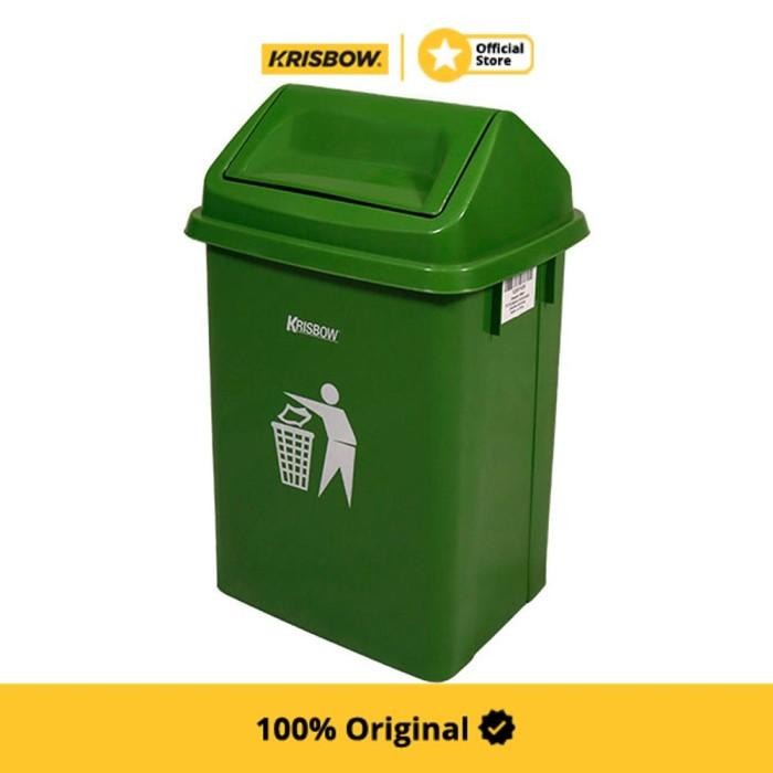 Jual Krisbow Dust Bin Tempat Sampah Plastik 10 Ltr - Hijau Termurah 100 % Original | Shopee ...