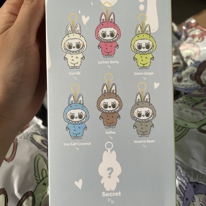 Jual boneka LABUBU macaron bisa pilih warna gantungan hp / kunci ...