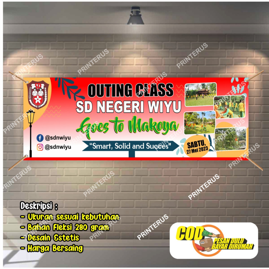 Jual Spanduk Outing Class TK SD SMP SMA – Banner Sekolah & Kegiatan ...