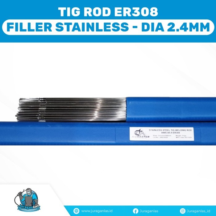 Jual Kawat Las Argon/Tig Rod/ Filler Stainless ER308 diameter 2.4mm | Shopee Indonesia