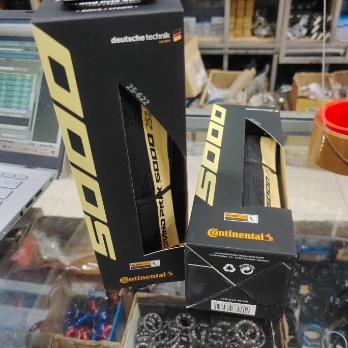 Jual CONTINENTAL GP 5000 700 x 25c BLACK/CREAM Wall Tan | Shopee Indonesia