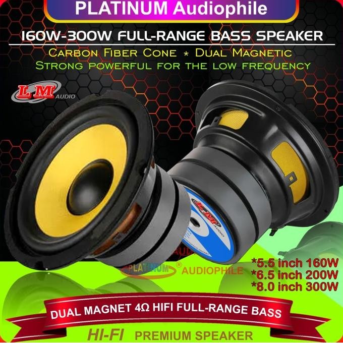 Jual HARGA DISC - Speaker Full Range Bass 5 6 8 Inch Hifi Fullrange Mid ...
