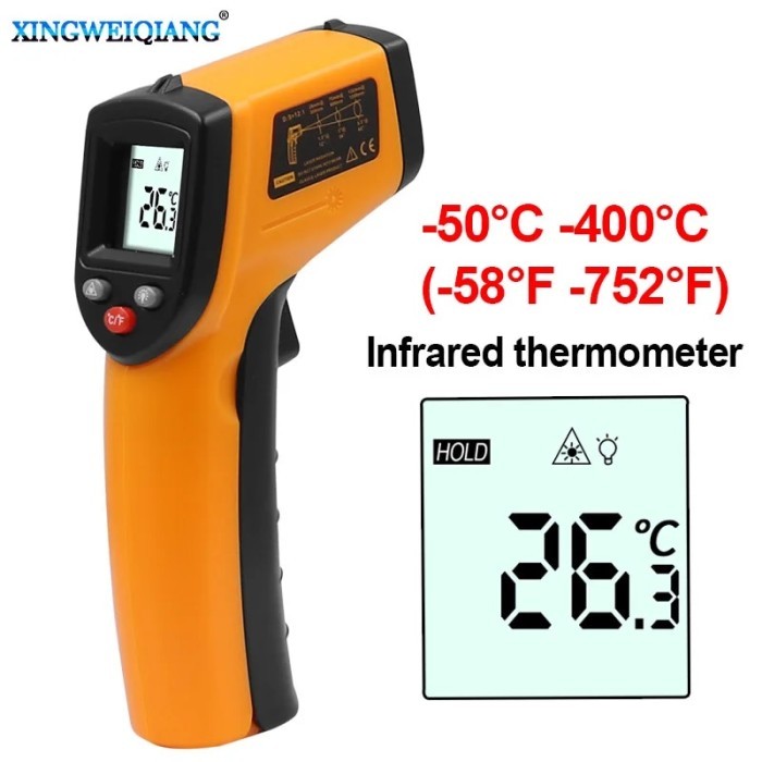 Jual Infrared Thermometer Non Contact Laser Pyrometer Industrial ...